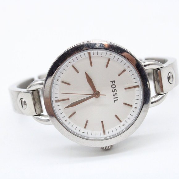 Fossil | Accessories | Fossil Watch Womens Silver Tone Stainless Steel ...